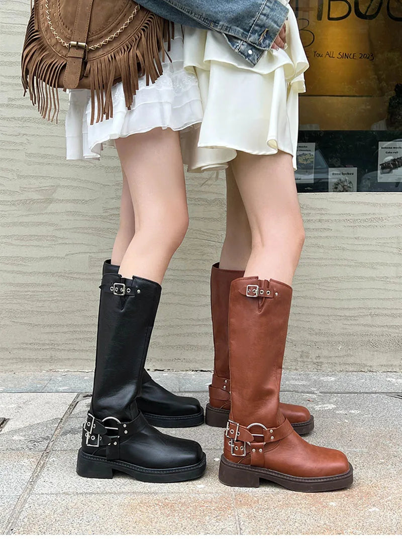 Made The Conversation Knee-Hgih Boots – Maimoco