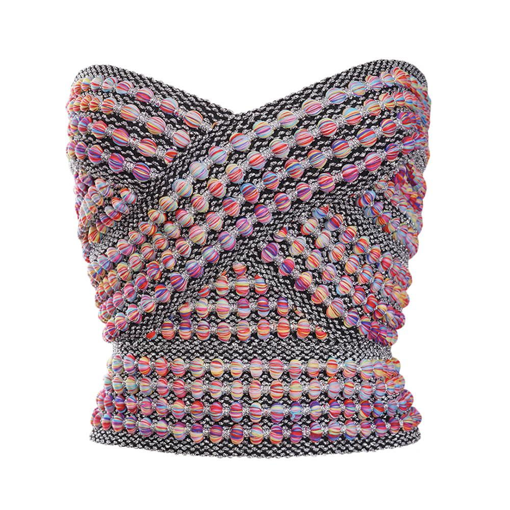 Stripe Bandage Crop Top – Maimoco