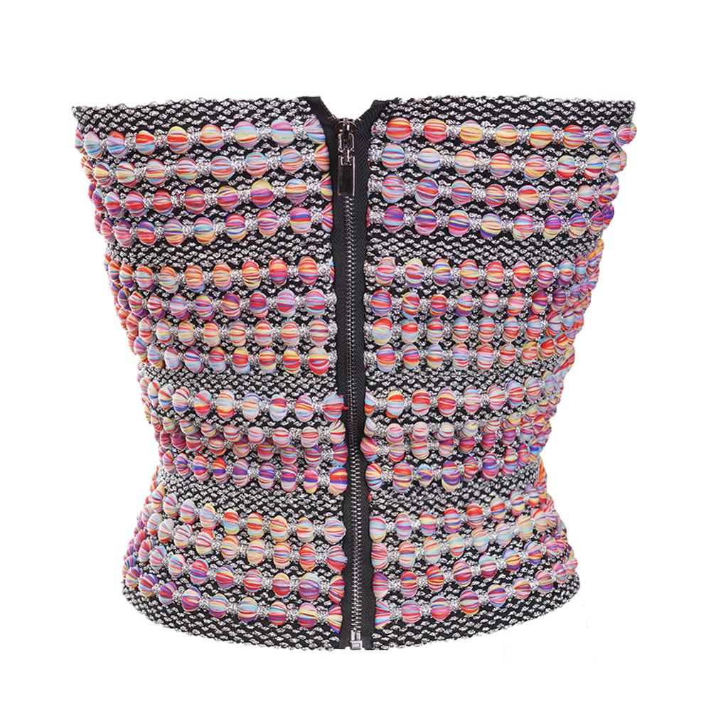 Stripe Bandage Crop Top – Maimoco